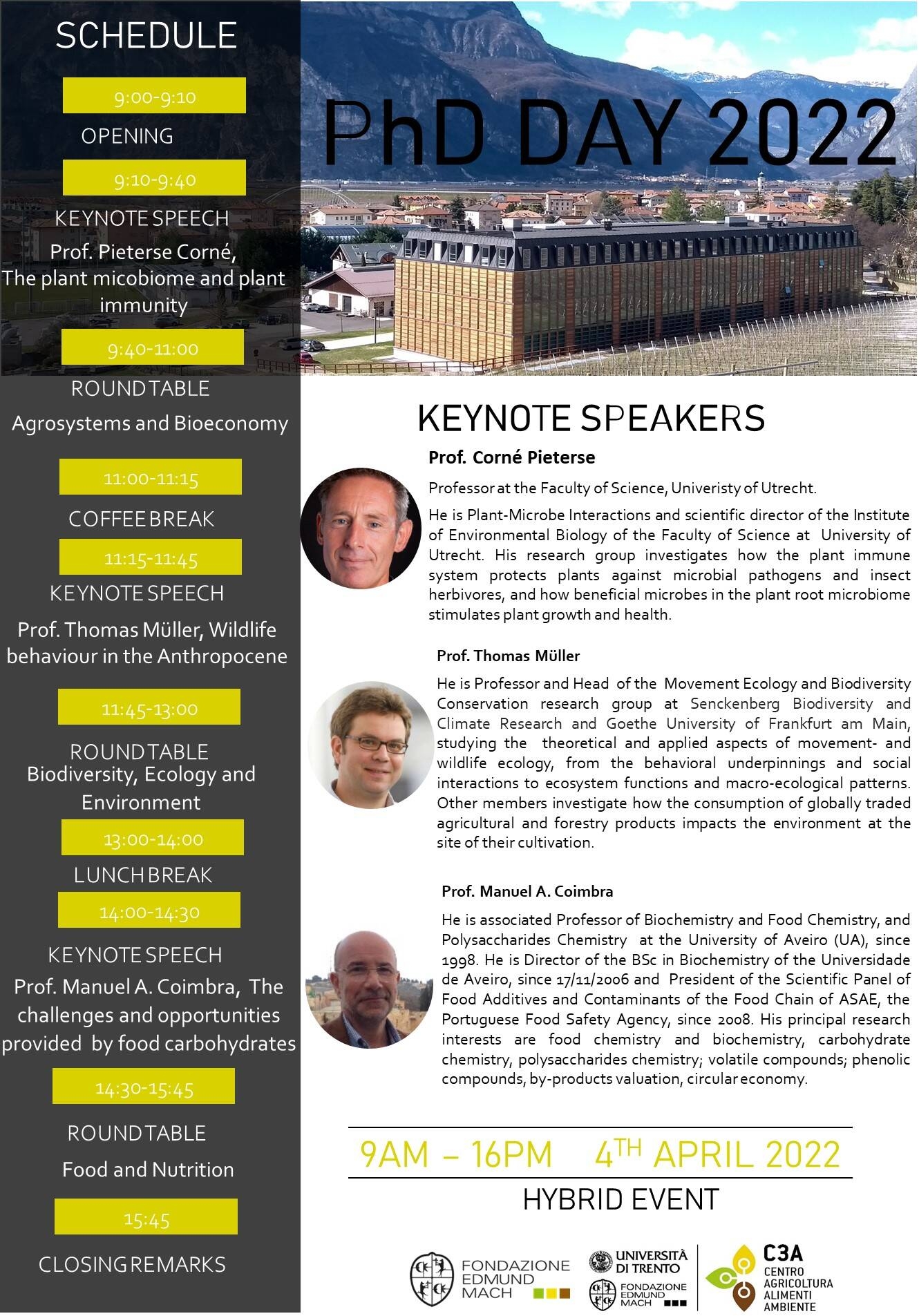 PhD Day 2022 / Events / Communication / About / CRI - Fondazione E ...